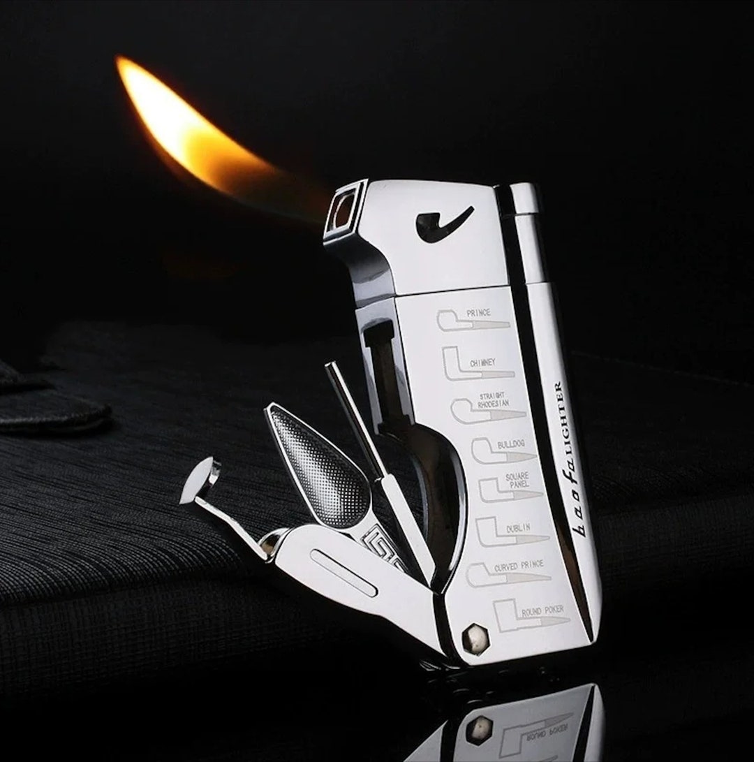 Jet Lighter With Pipe Tool Multifunction Gas Lighter Vintage Lighters ...