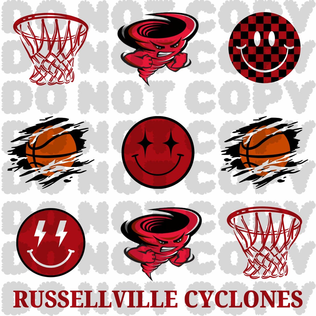 Russellville Cyclones Basketball PNG Digital Download - Etsy