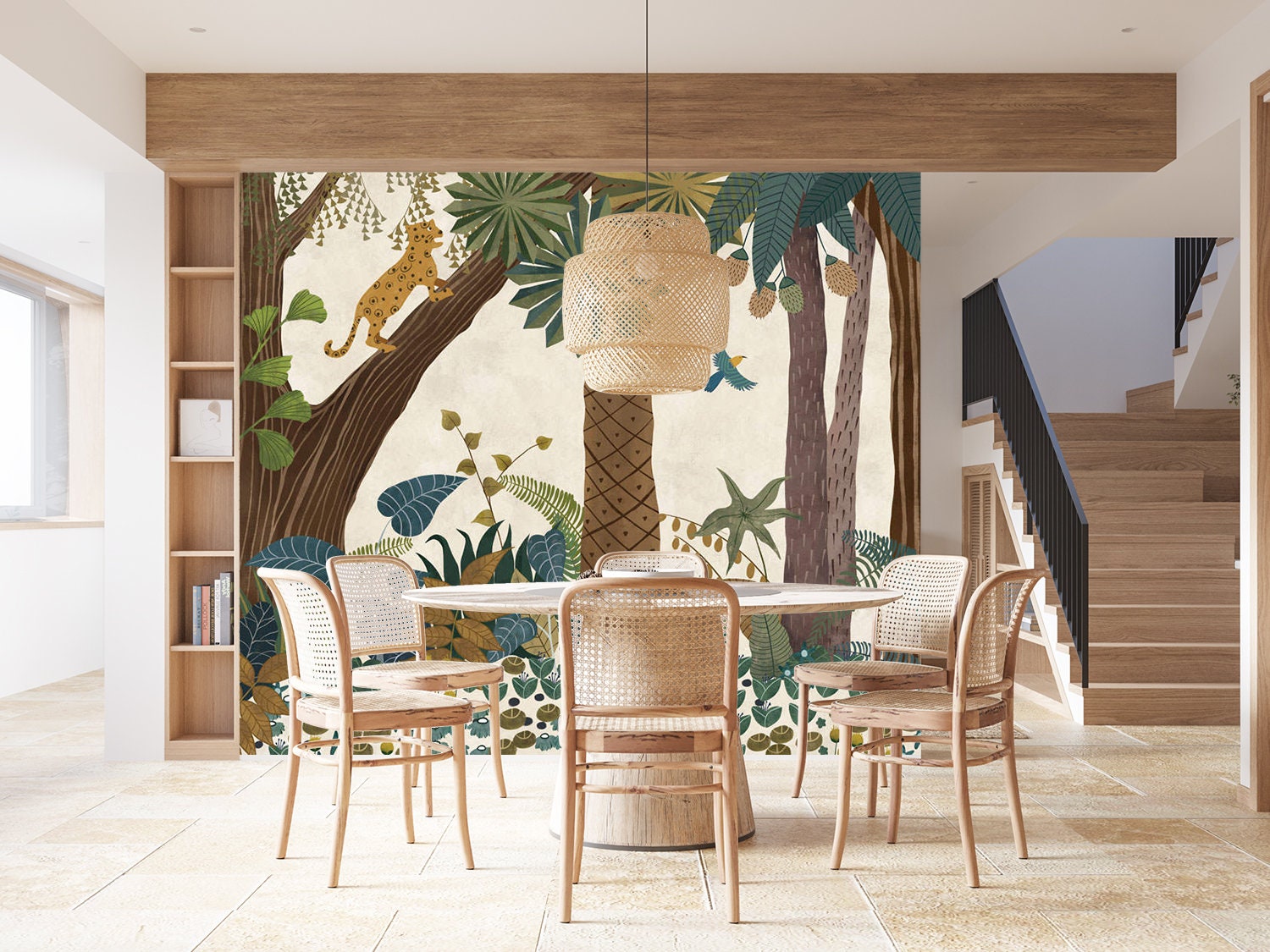 Jungle Safari Wallpaper Kids Room. Peel & Stick and Traditional ...