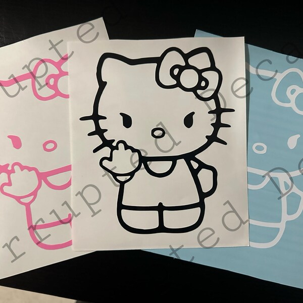 Kitty Outline - Etsy