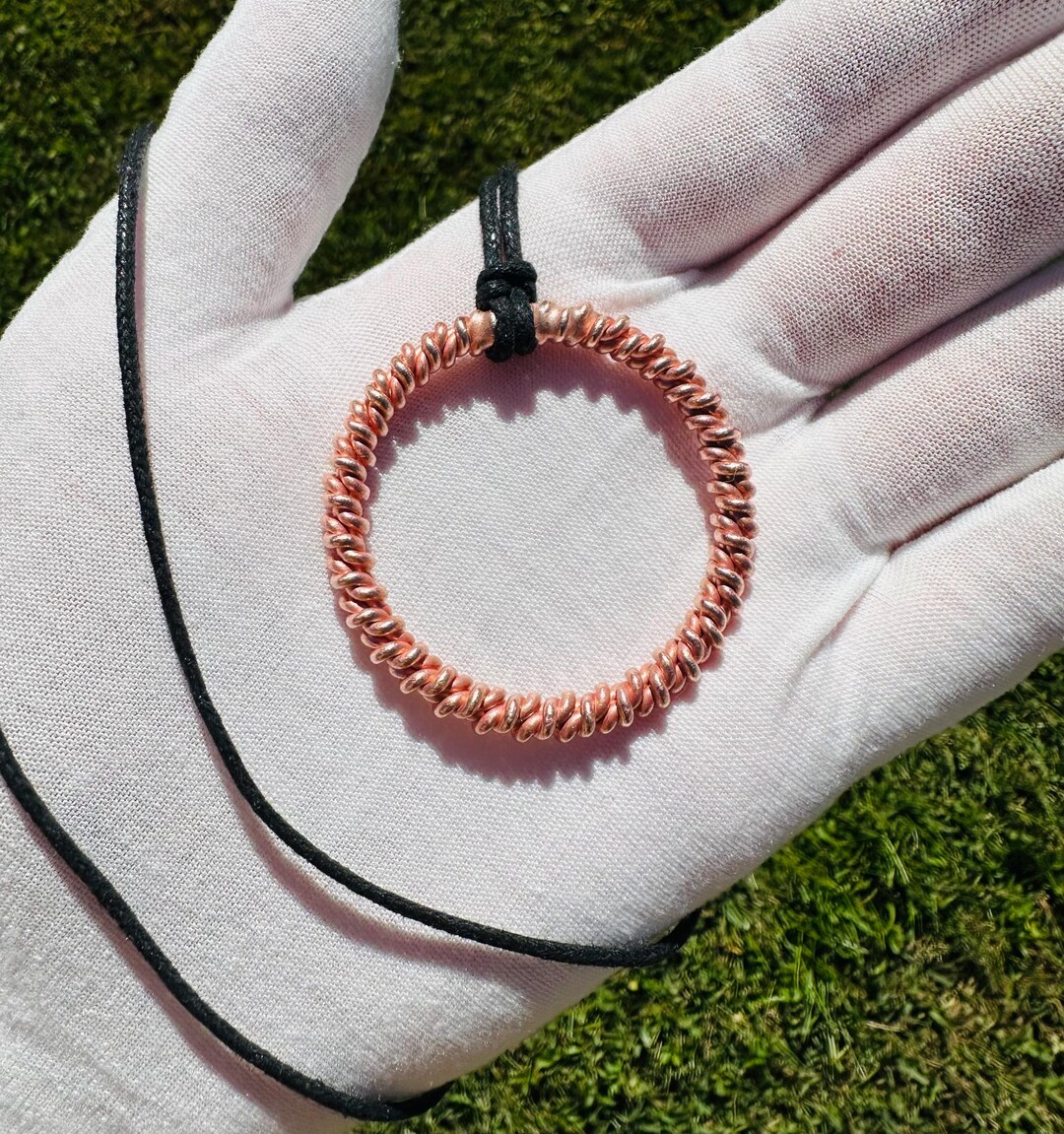 Physical Harmony Pain Relief Tensor Ring Pendant Double Twist Copper ...