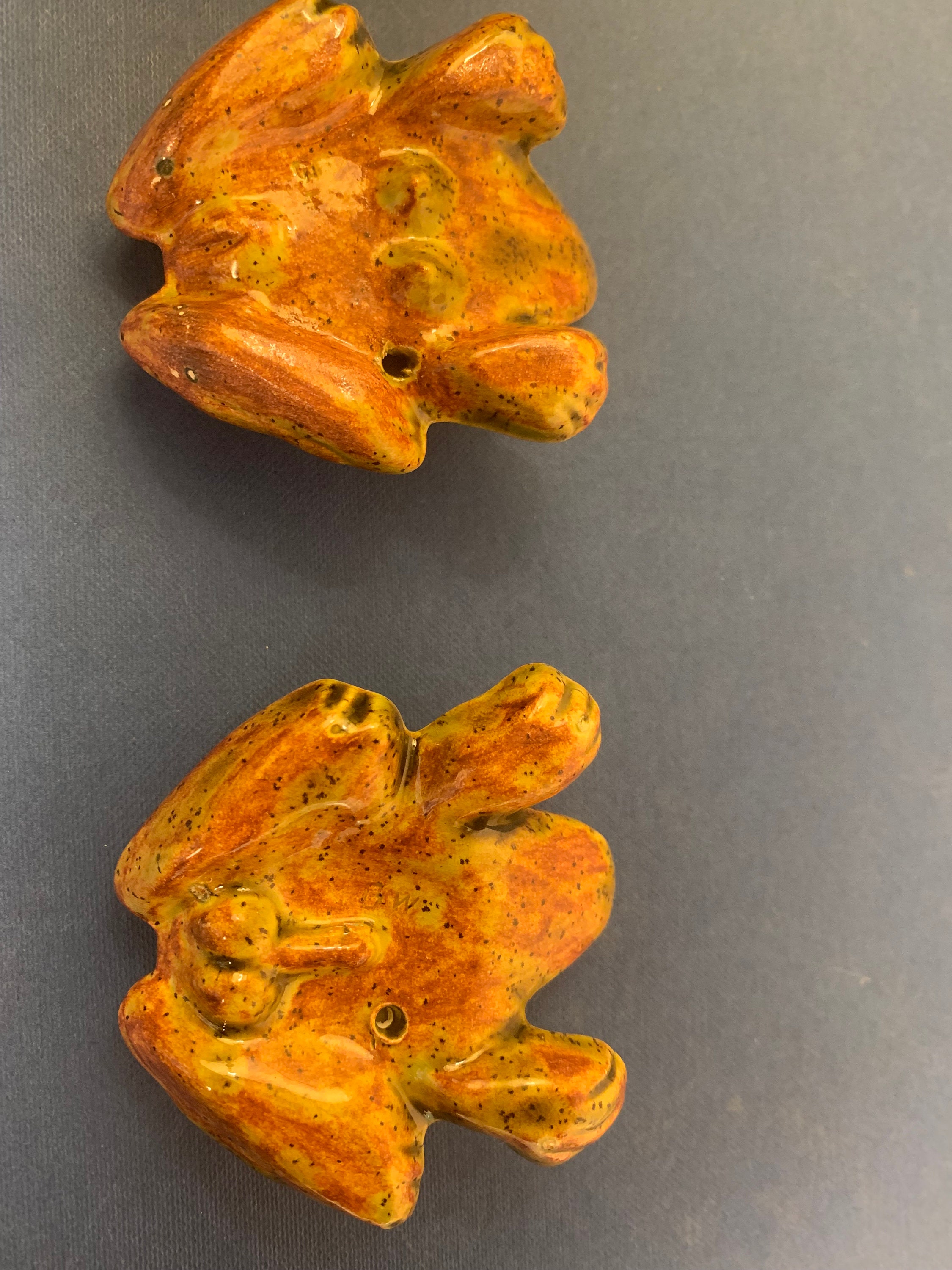 Two Vintage MCM Ceramic Fertility Frog Figurines With Human Genitals - Etsy