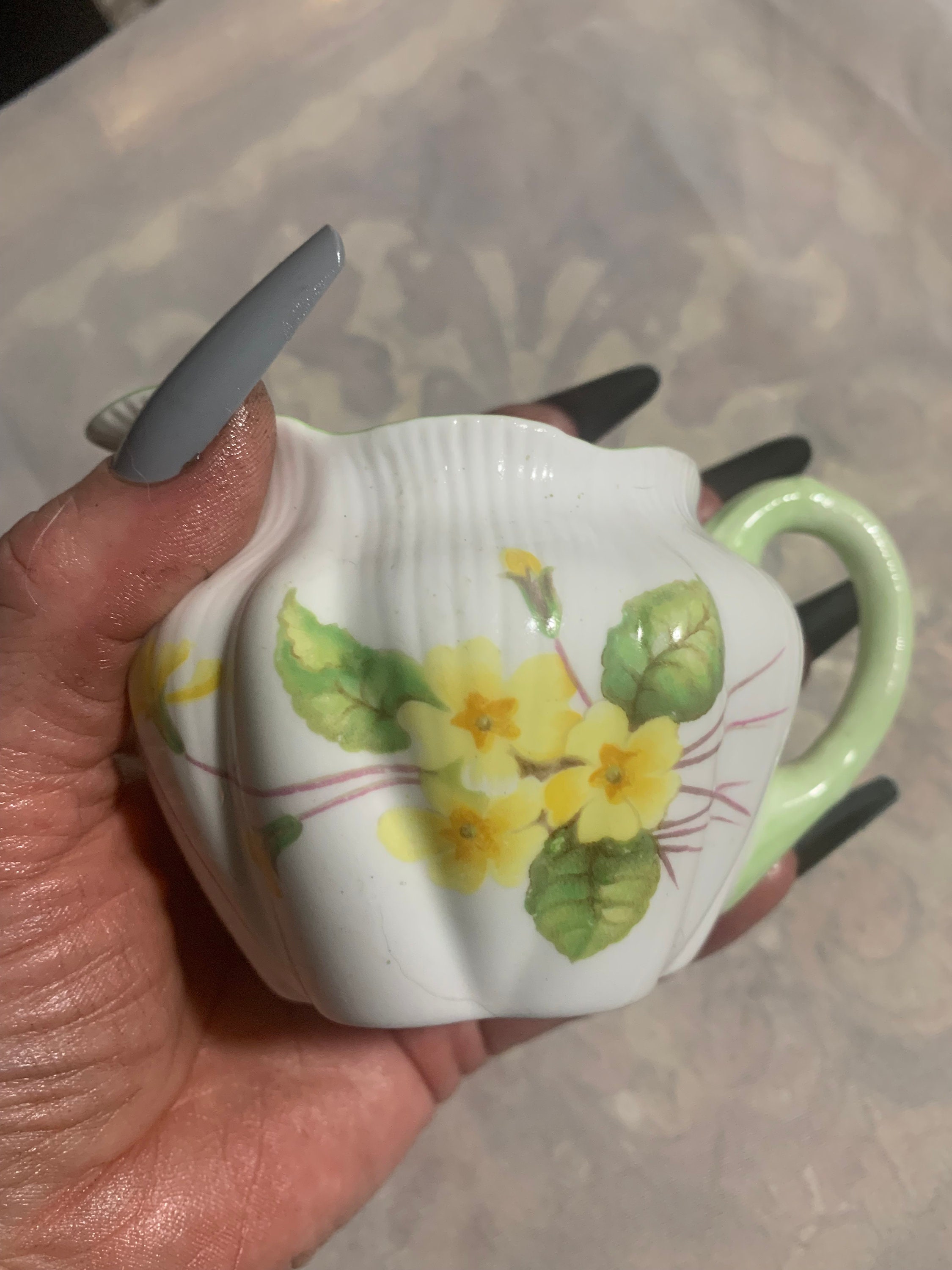 Vintage Bone China Shelley Primrose Cream Pitcher - Etsy