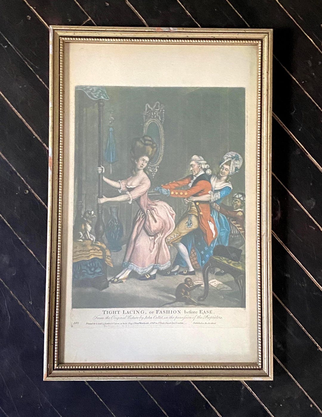 Vintage Framed Print: "tight Lacing or Fashion Before Ease" by John ...