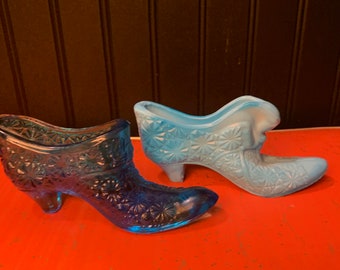 Vintage Fenton Colored Glass Shoes - CHOOSE From 6 - Etsy