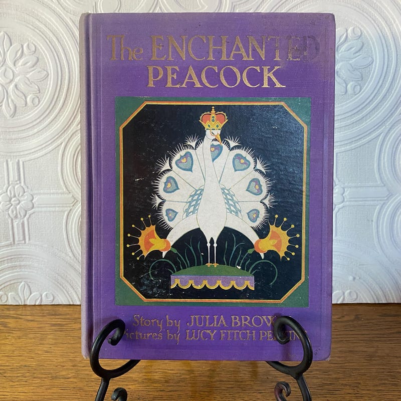 Peacock Plate Brown - Etsy