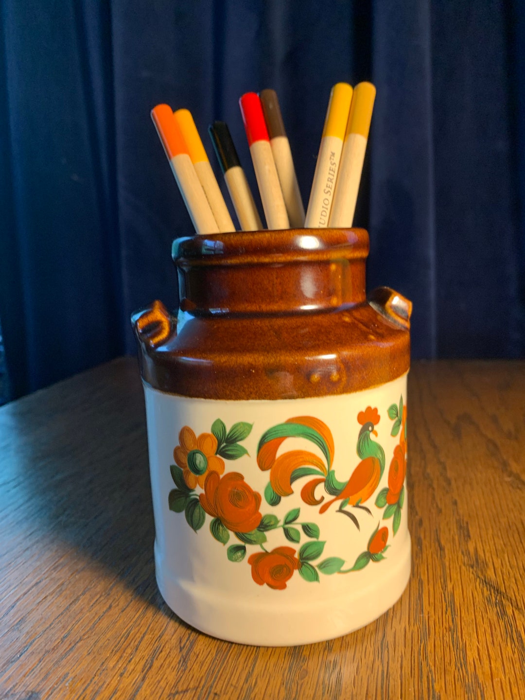 Vintage Mccoy Pottery Rooster Crock Storage Planter - Etsy