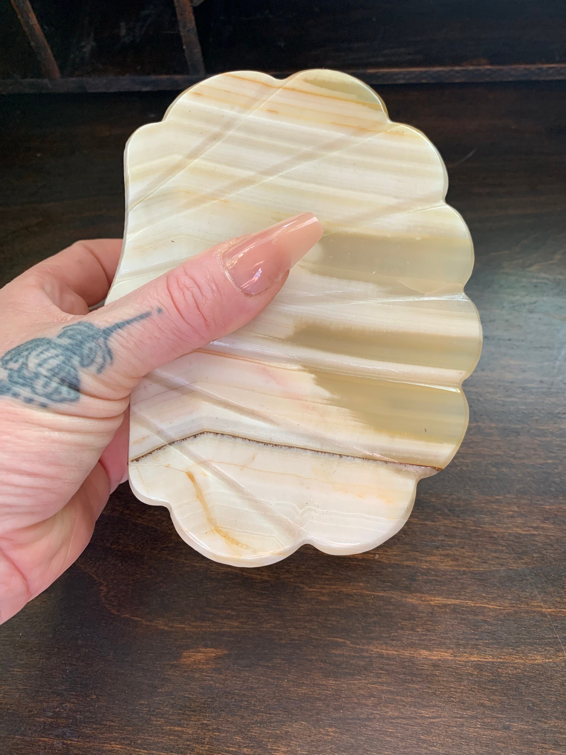 Vintage Onyx Clamshell Jewelry Box - Etsy