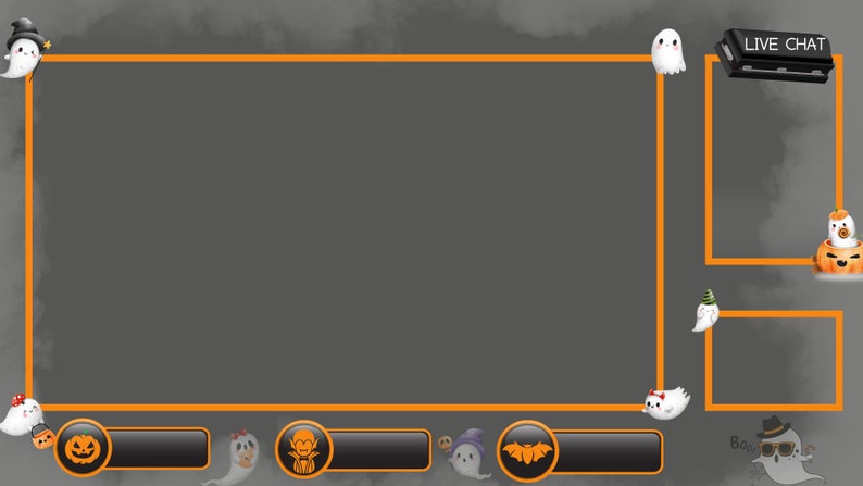 Ghost Stream Overlay: Animated Halloween Layout (MP4 File - Etsy