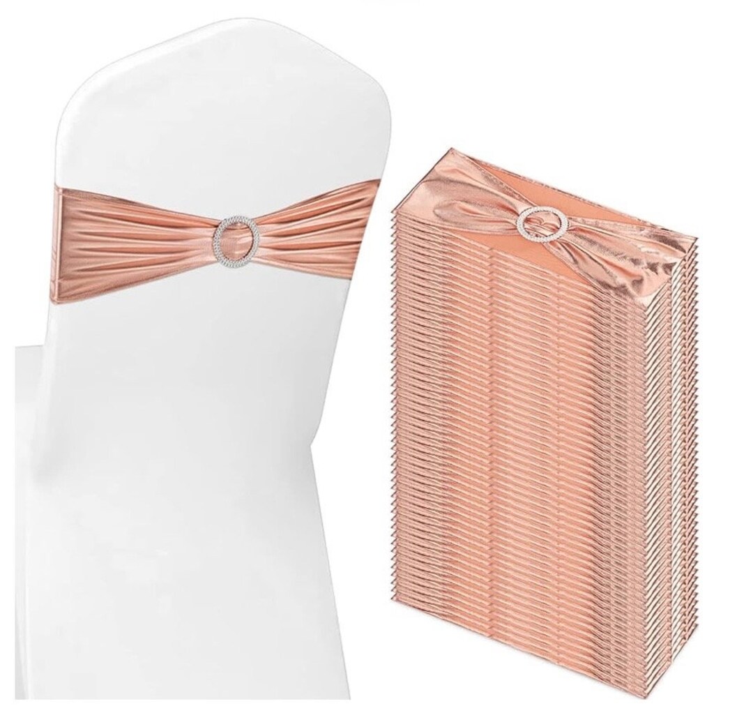 20 Piece Set Rose Gold Chair Bands - Etsy