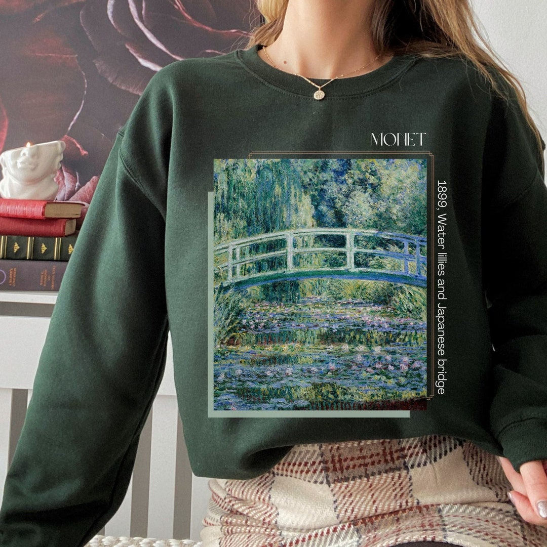 Monet Sweatshirt, Claude Monet Sweater, Dark Academia Art Lover ...