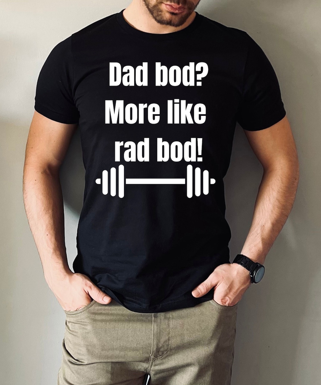 Dad Bod Funny Dad Tshirt Father Figure Dad Bod? It's a Rad Bod! Shirt ...