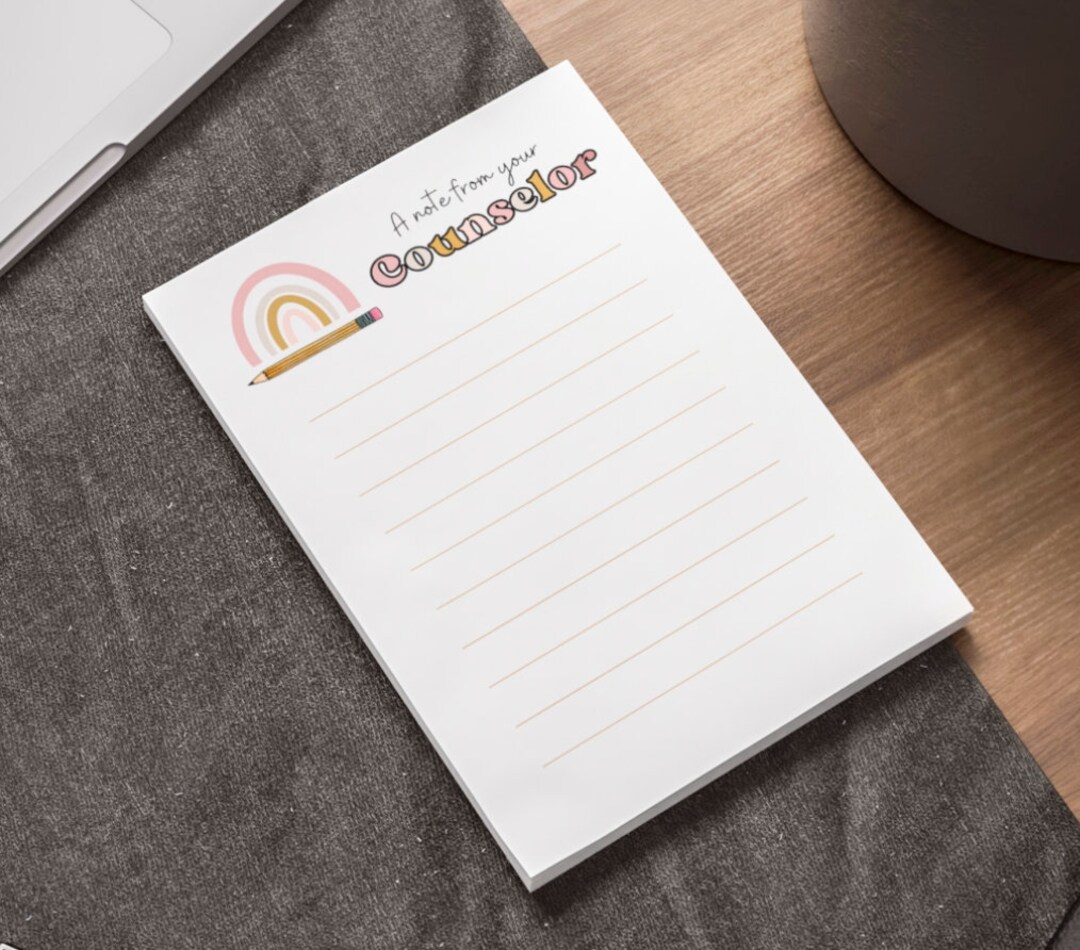 Counselor Sticky Notes Back to School Gift Notepad Back 2 School Custom ...
