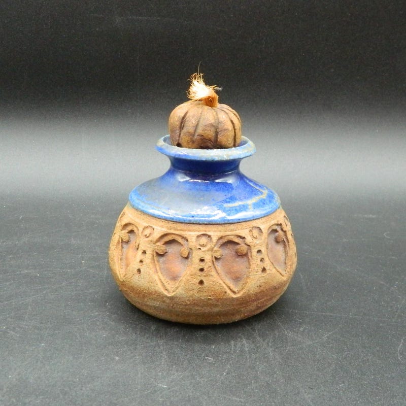 Pottery Oil Lamp - Etsy