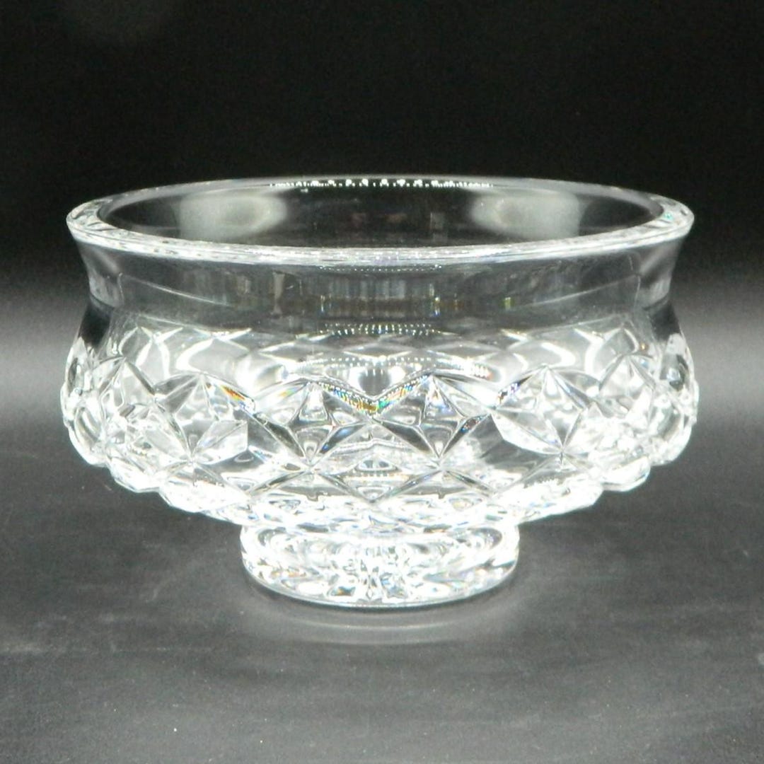 Waterford Crystal Comeragh Pattern Footed Bowl, Marked - Etsy
