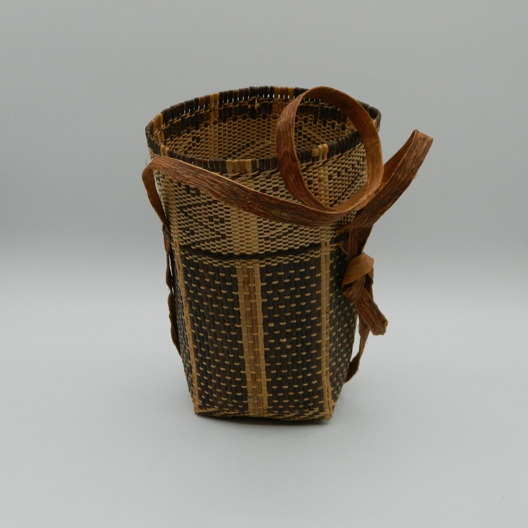 Sarawak Bidayuh Tambok Handmade Basket With Strap - Etsy
