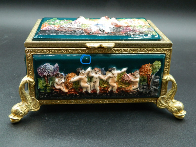 Capodimonte Reuge Italian Music Box Plays Eidelweiss - Etsy