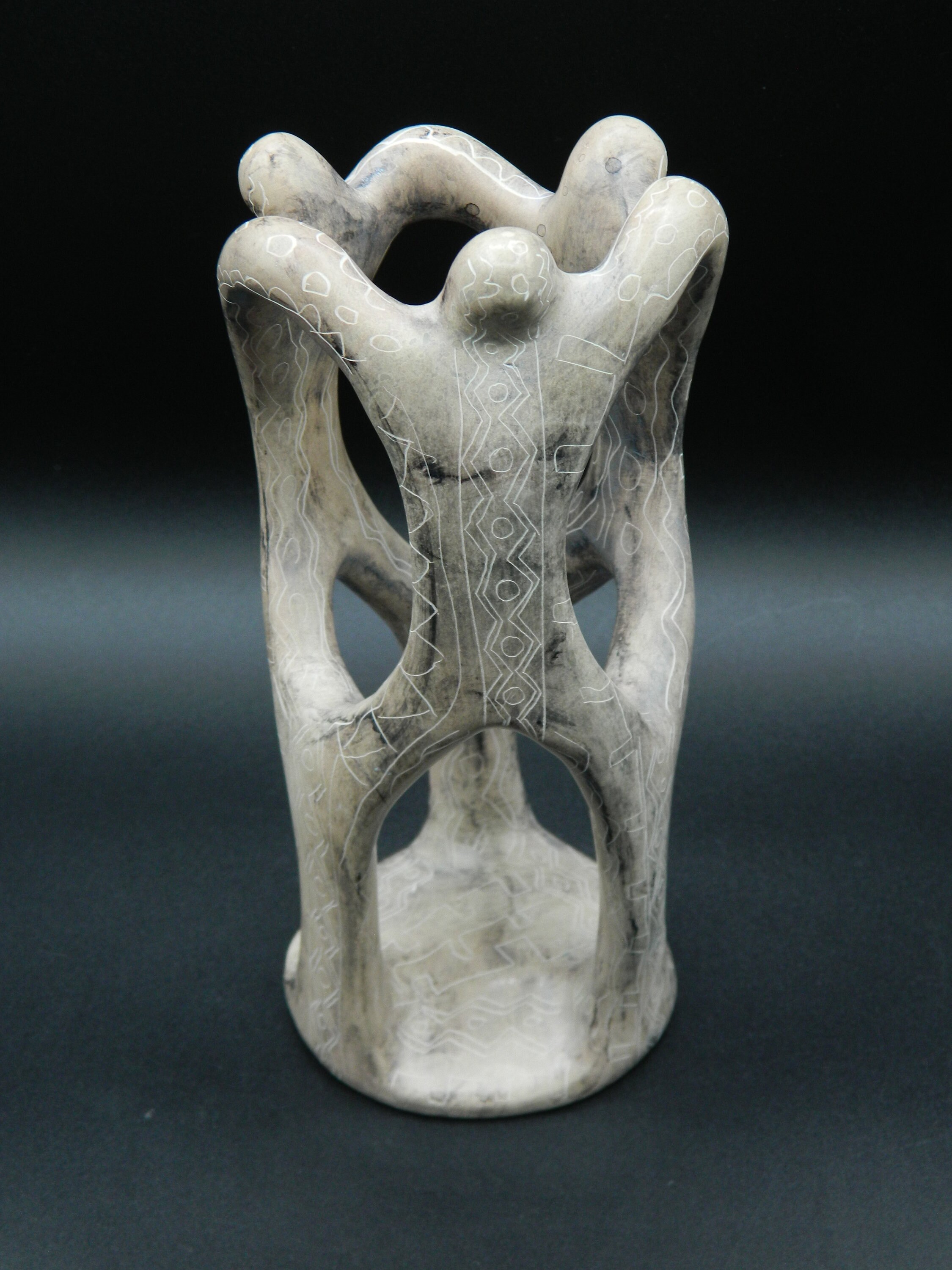 Kenyan Handmade Interlocking Figures Stone Statue - Etsy