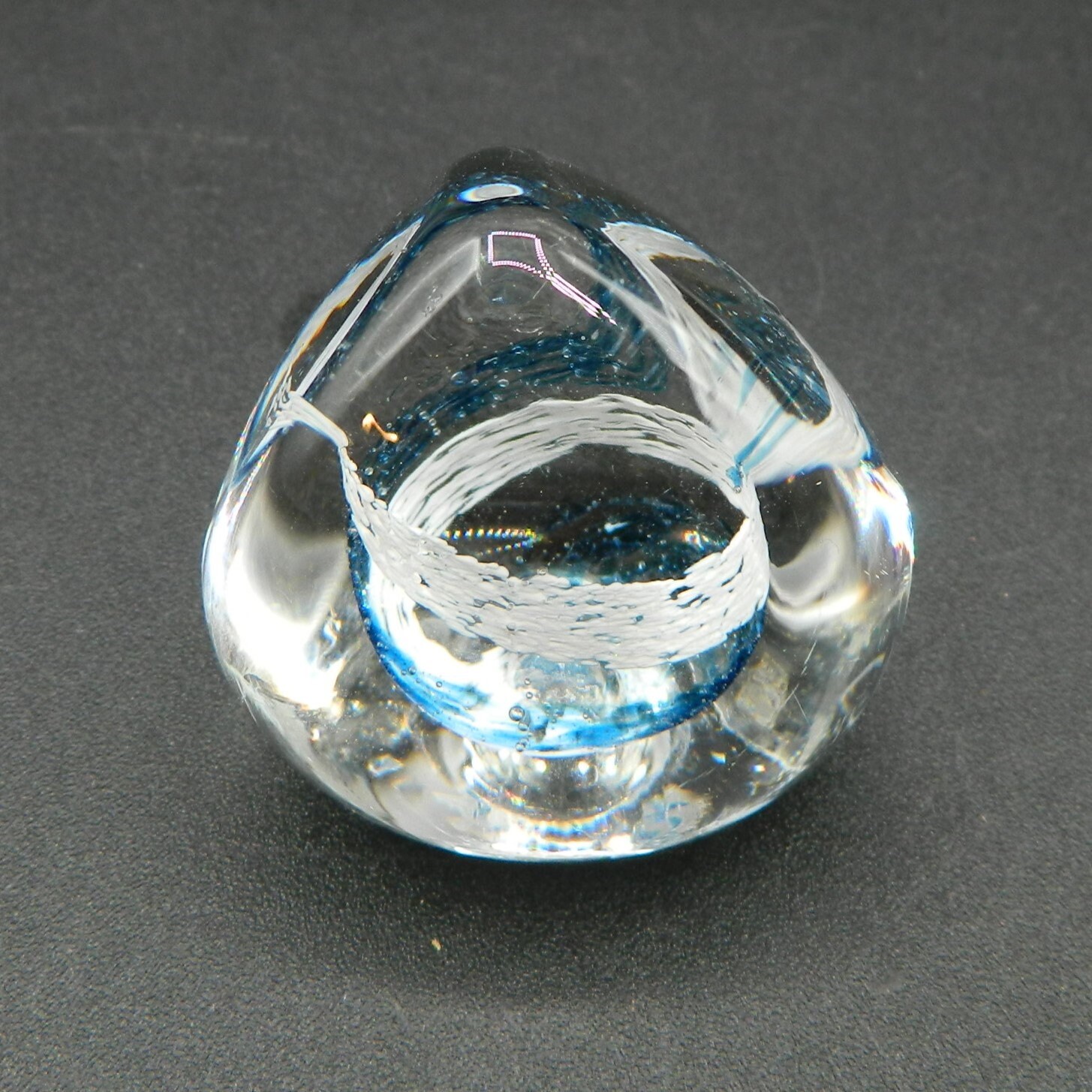 Channel Island Glass Pyramid Shaped Art Glass Paperweight - Etsy
