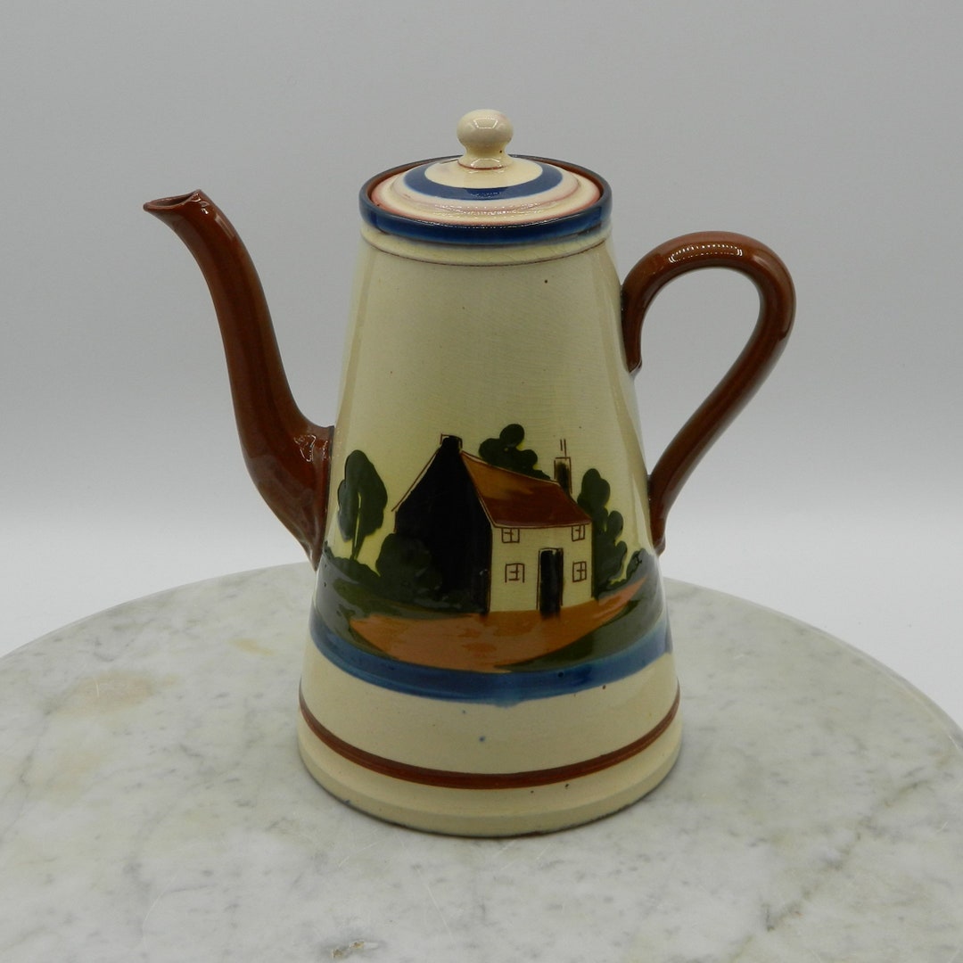 Torquay Devon Motto Ware Pottery Coffee Pot 9"h - Etsy