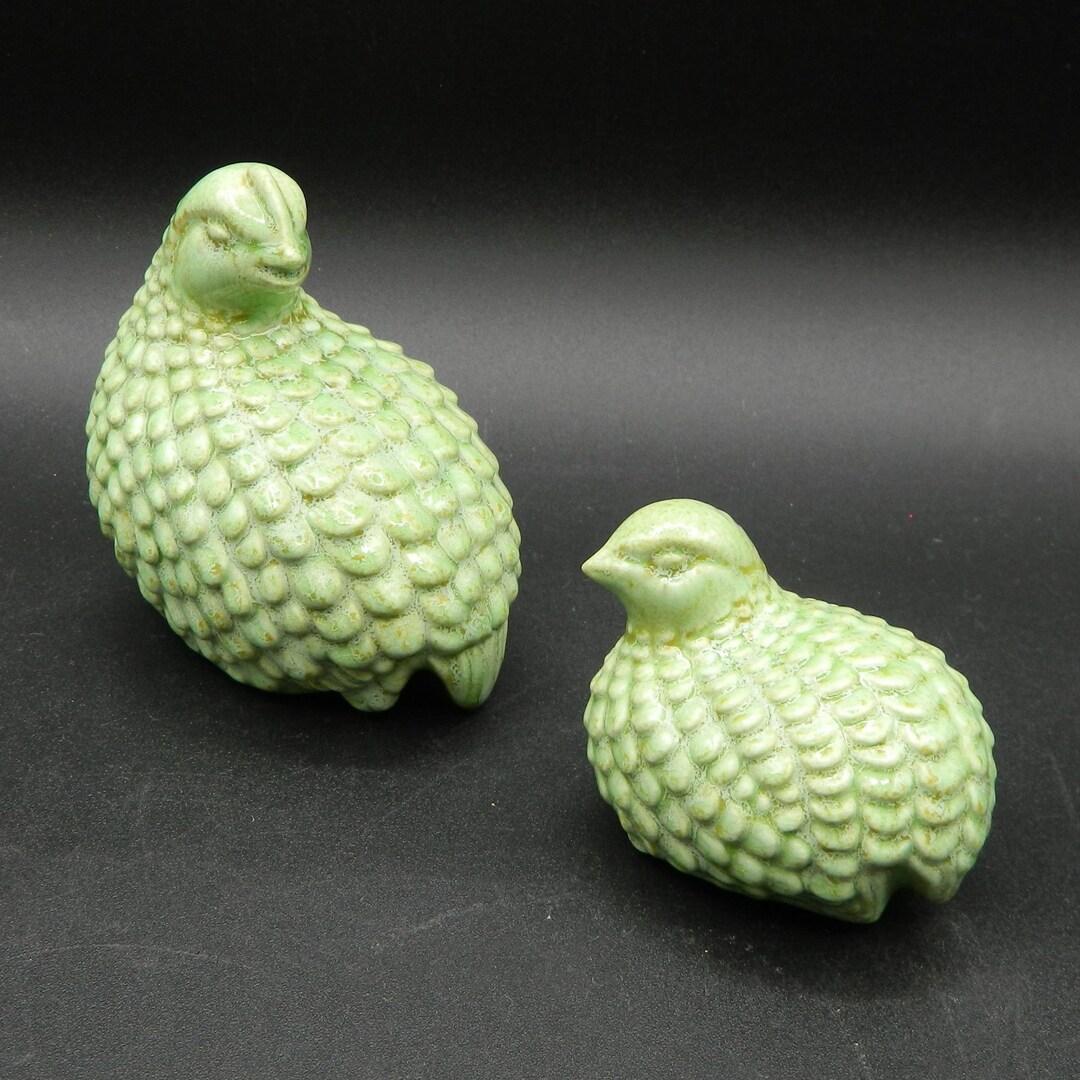 Quail MCM Ceramic Hobbyist Figures Set of 2 - Etsy