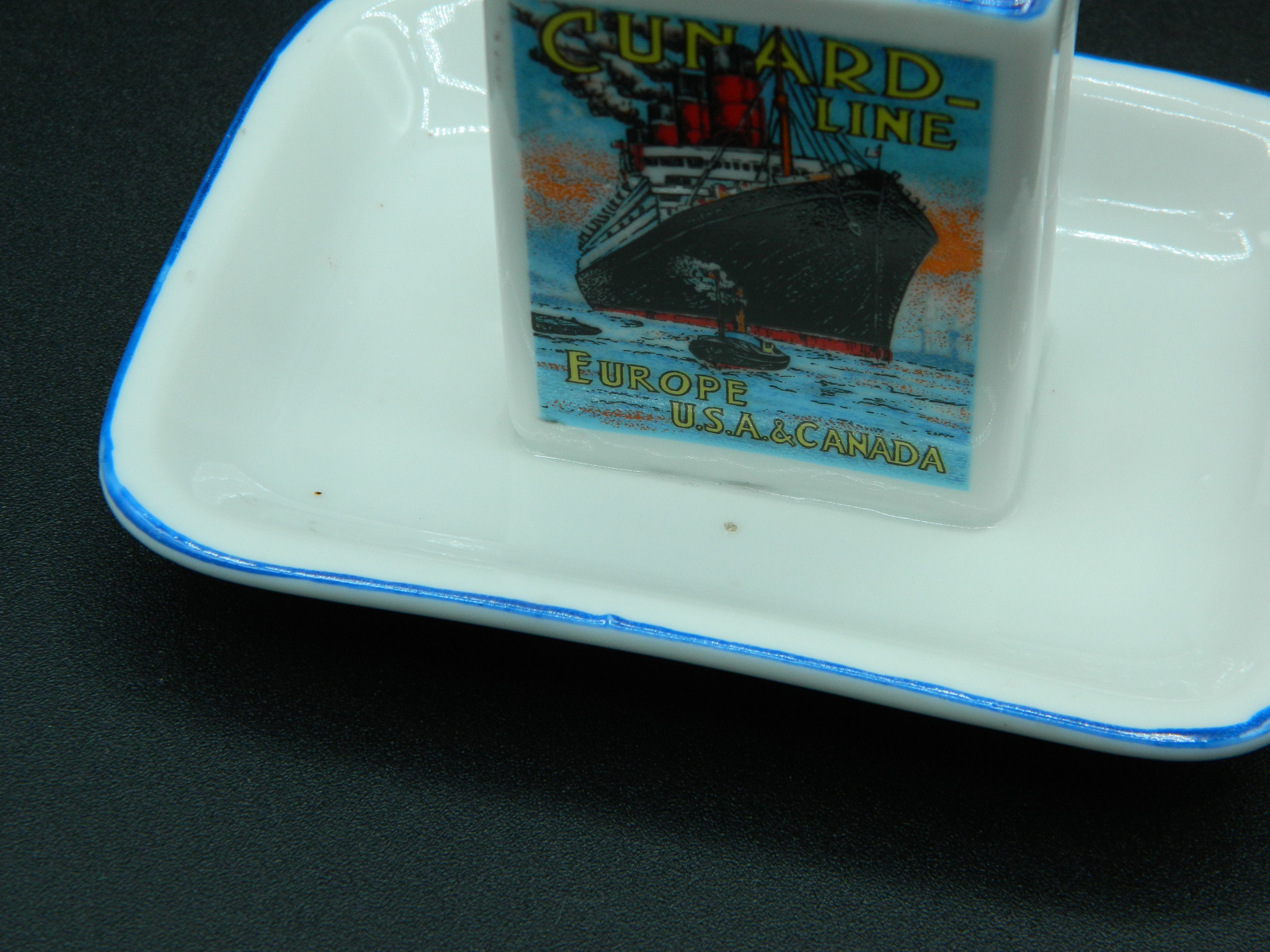 Cunard Line Souvenir Match Holder With Tray - Etsy
