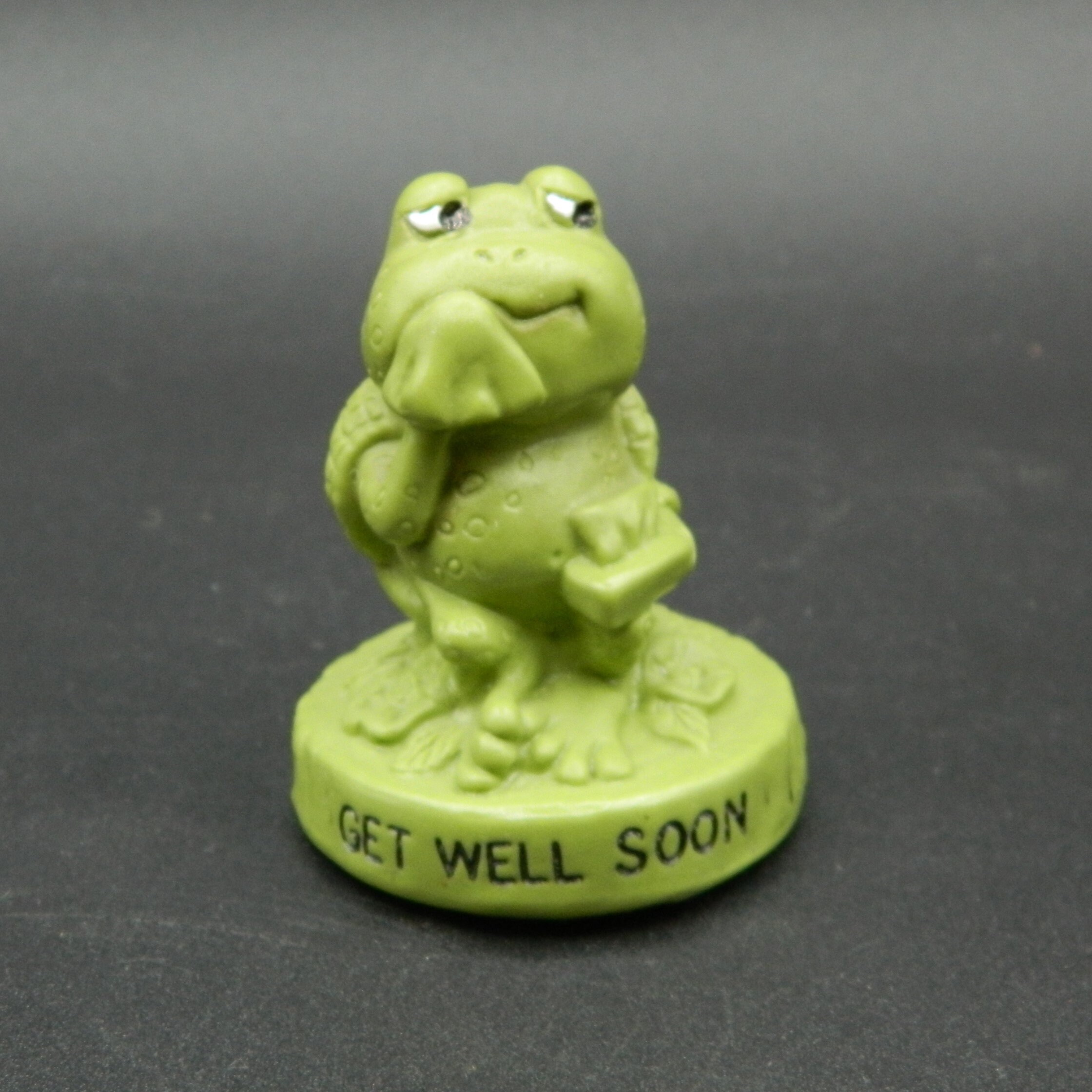 Frog Get Well Soon Figurine 618, Russ Berrie & Co. Sillisculpt, 1975 - Etsy