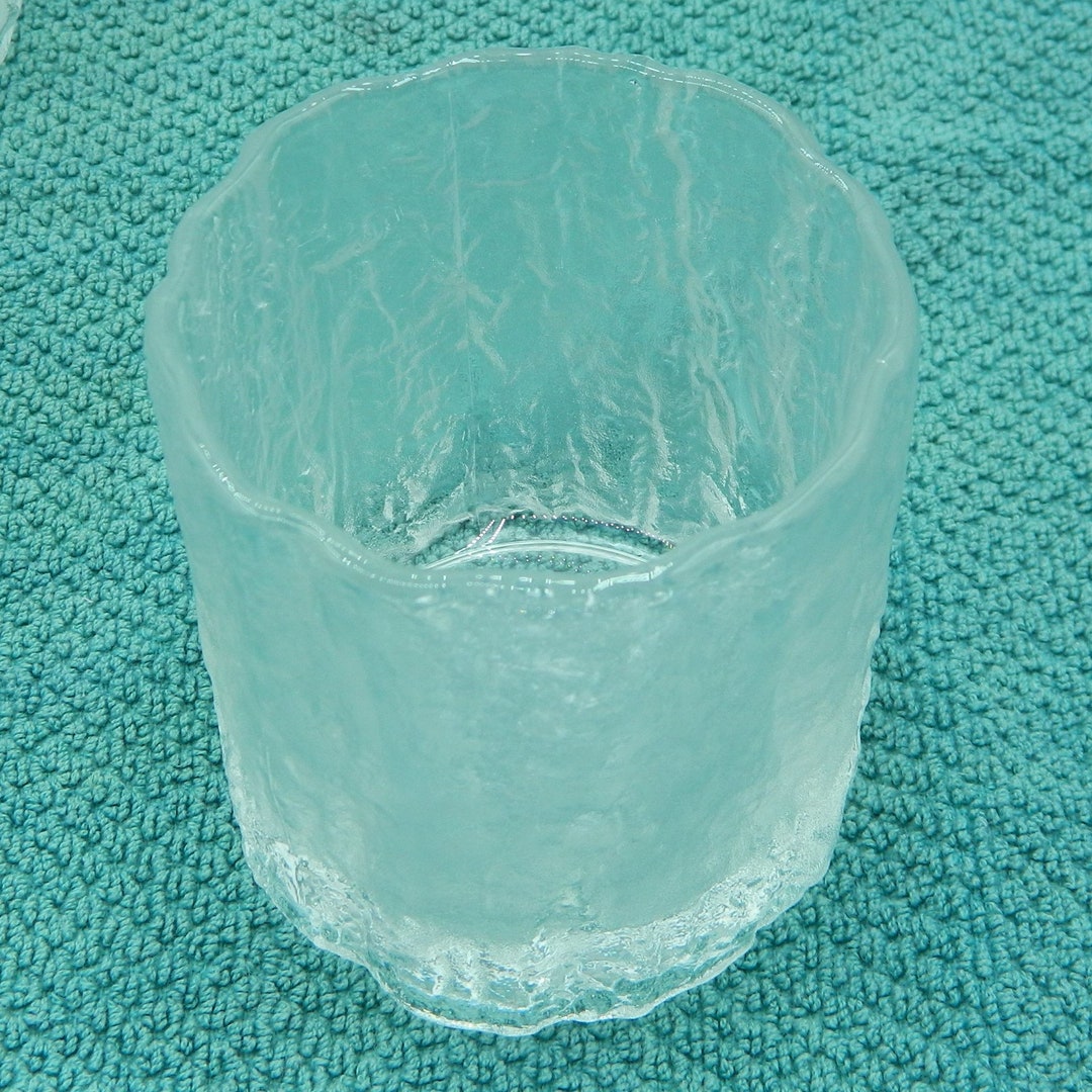 Hoya Japan MCM Frosted Ice Bark Textured DOF Glasses Set of 6 - Etsy