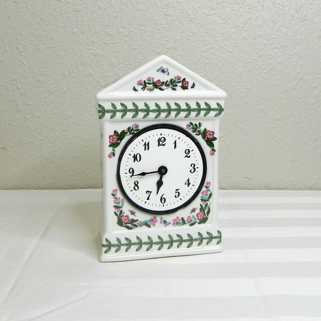 Portmeirion Botanic Garden Mantle Clock 6"h AS IS - Etsy