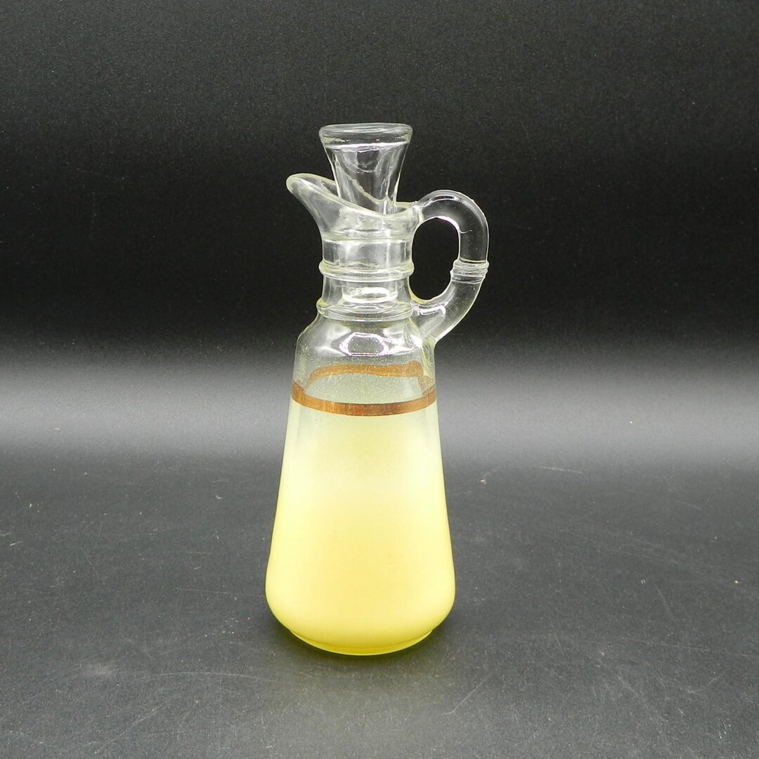 Anchor Hocking Blendo Frosted Yellow Glass Cruet - Etsy