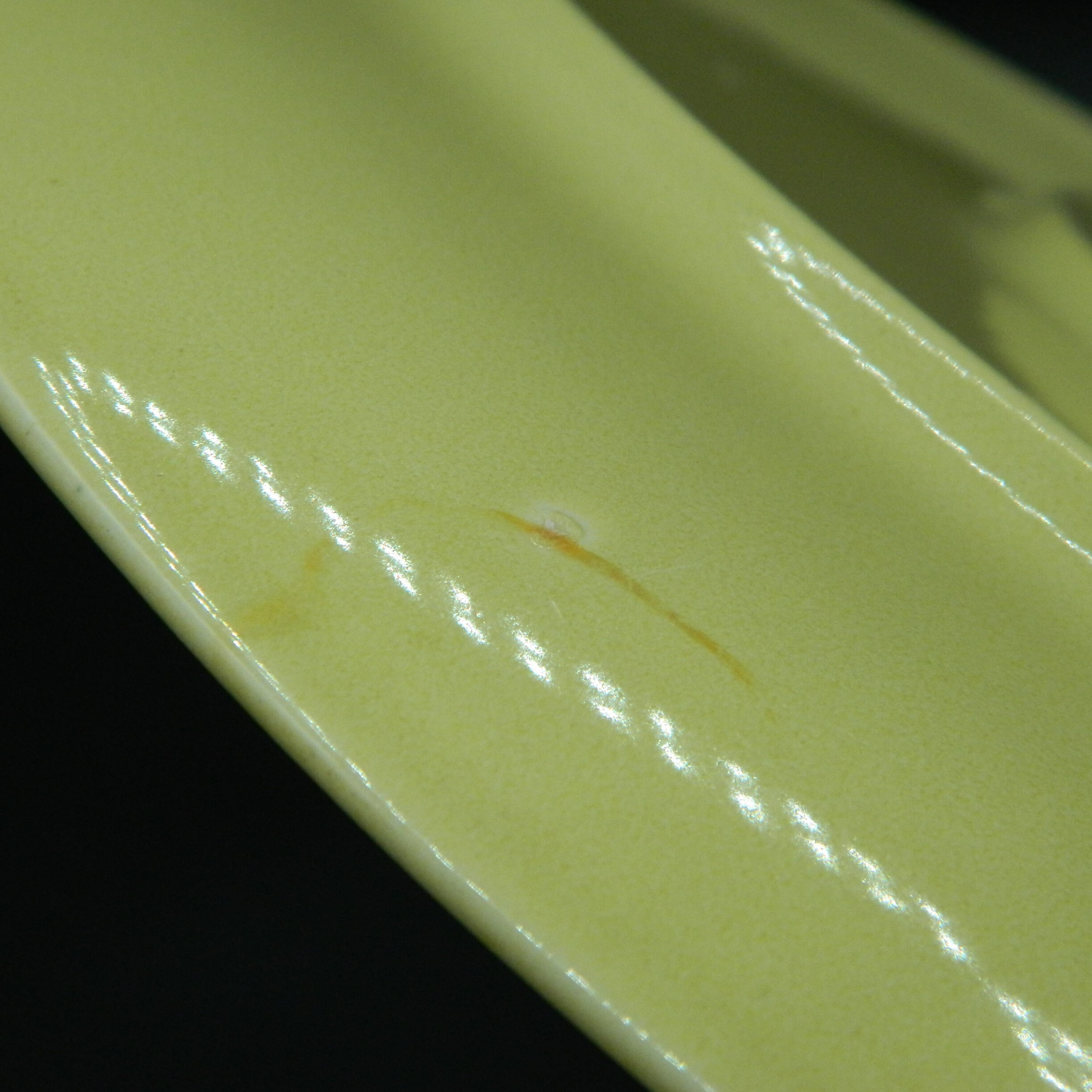 Russel Wright China by Iroquois MCM Chartreuse Chop Plate/platter 13.5 ...