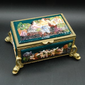 Capodimonte Reuge Italian Music Box Plays Eidelweiss - Etsy