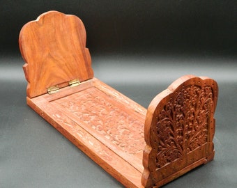 Black Forest Walnut Carved Sliding Book Holder With Birds 1880's - Etsy