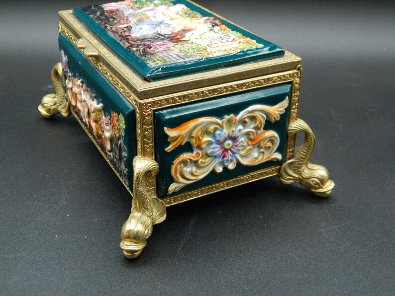 Capodimonte Reuge Italian Music Box Plays Eidelweiss - Etsy