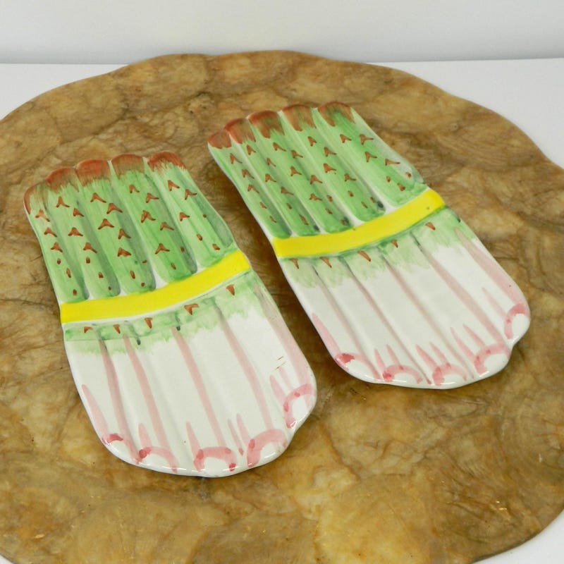 Italian Asparagus Plates - Etsy
