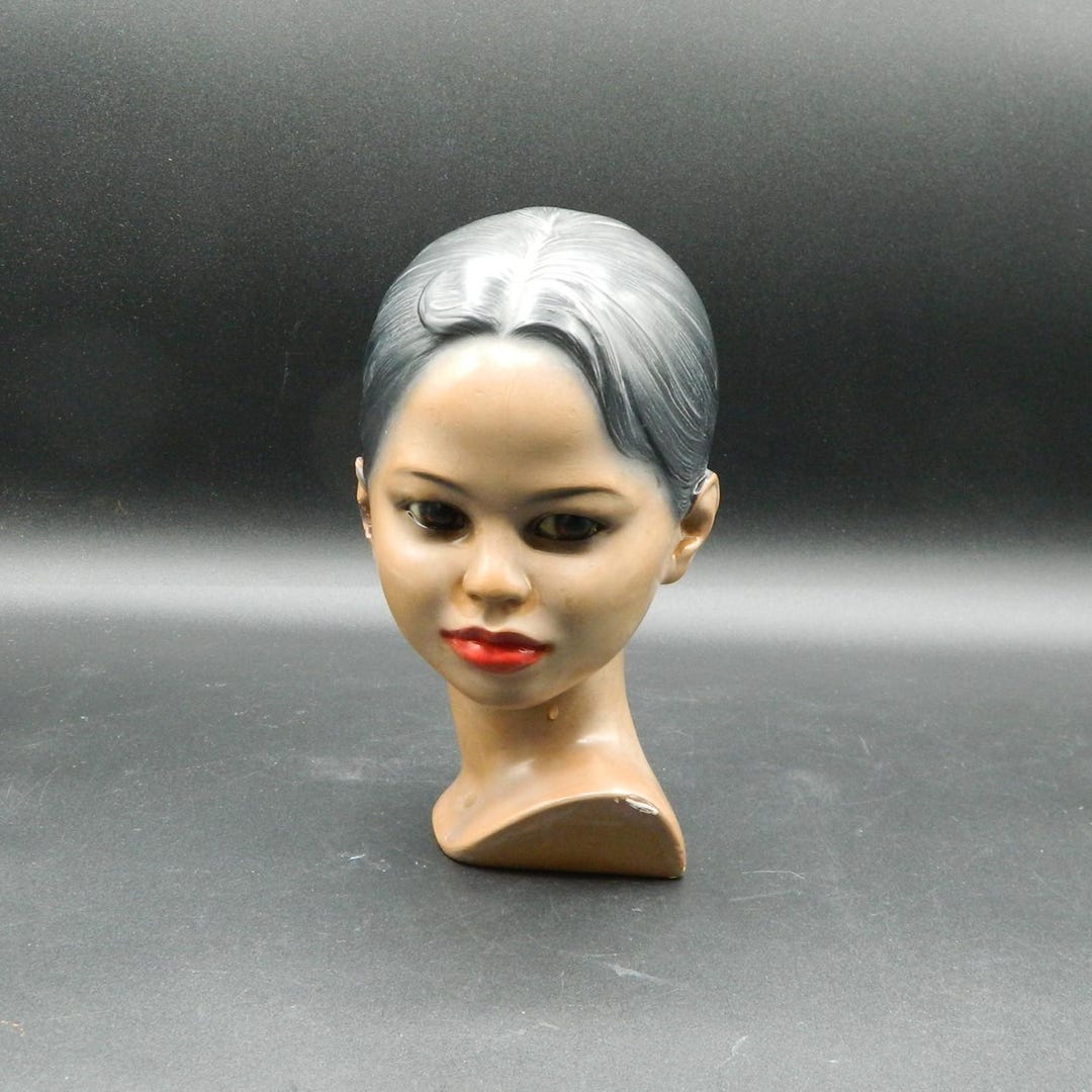 Marwal MCM Polynesian Woman Chalkware Head Bust Shelf Decor 8h - Etsy