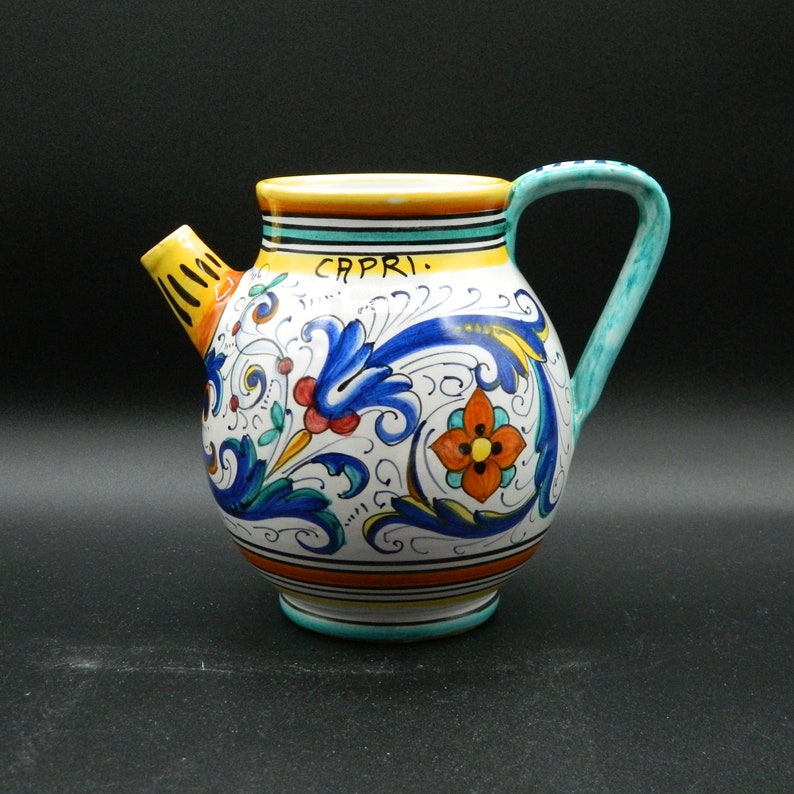 Deruta Floral Pitcher Teapot - Etsy