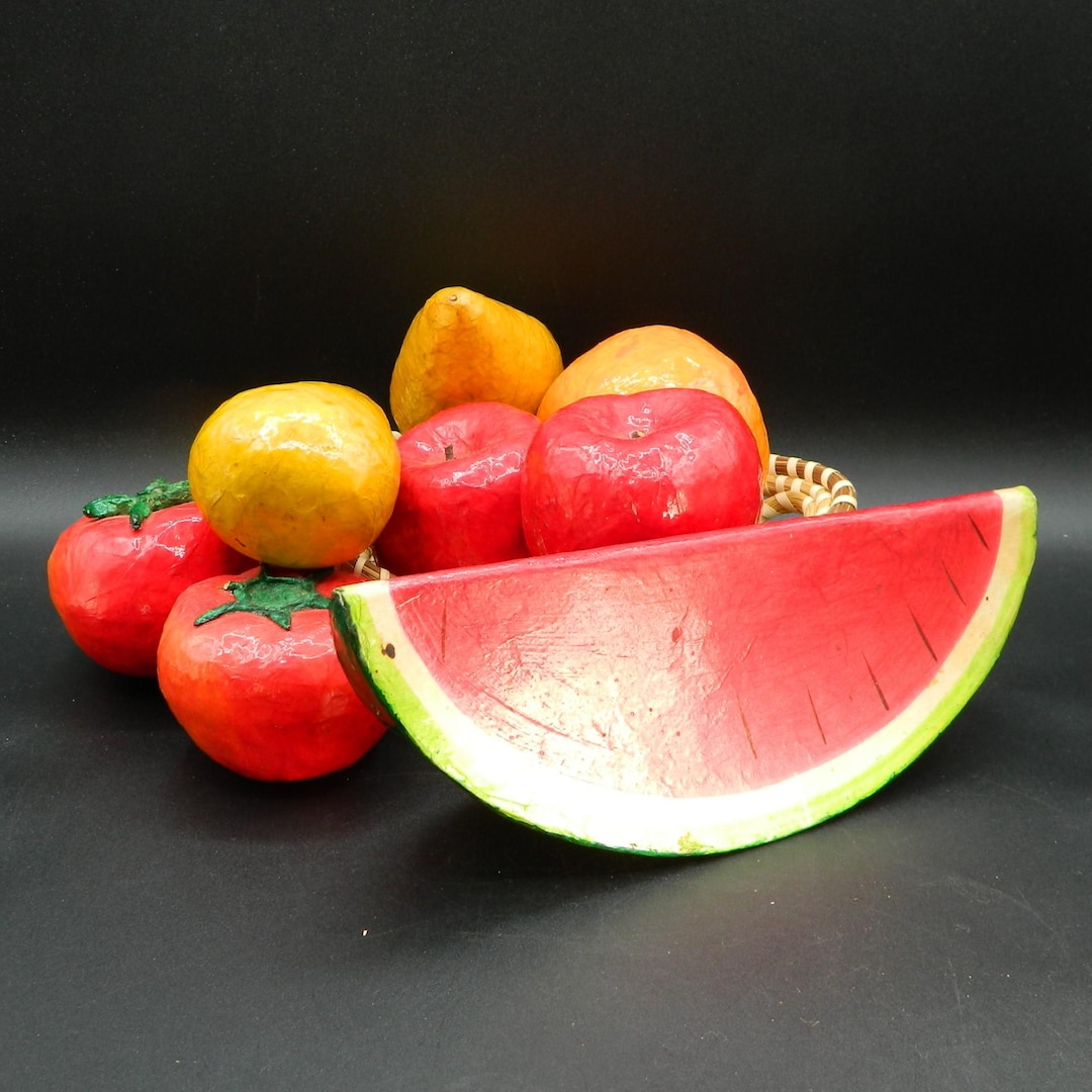 Papier Mache Fruit Selection, 8 Pcs., Made in Mexico - Etsy