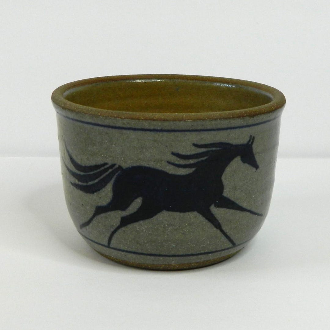 Jerome Pottery Running Horse Bowl, Signed MJ - Etsy