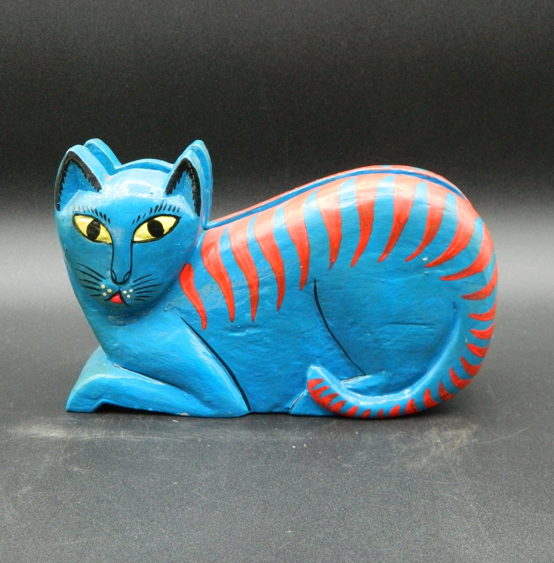 Primitive Folk Art Cat Letter Holder - Etsy