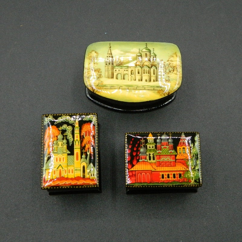 Russian Lacquer Boxes - Etsy