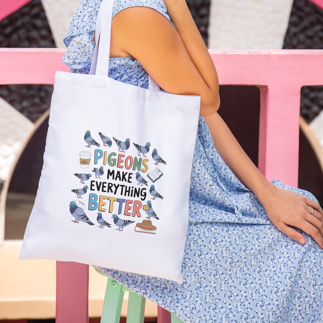 Pigeon Pigeon Gifts Pigeon Bag Pigeon Tote Bag Tote Bags Pigeon Pigeons ...