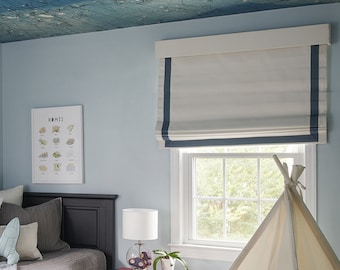 Roman Shade With Blue - Etsy