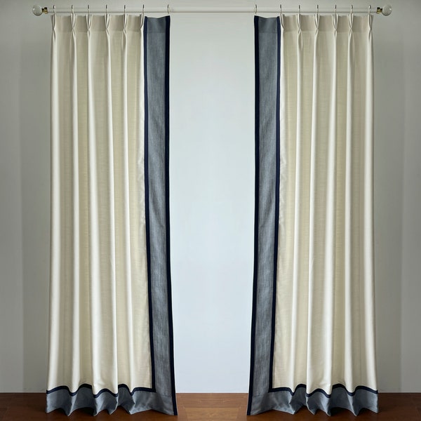 Color Block Curtains - Etsy