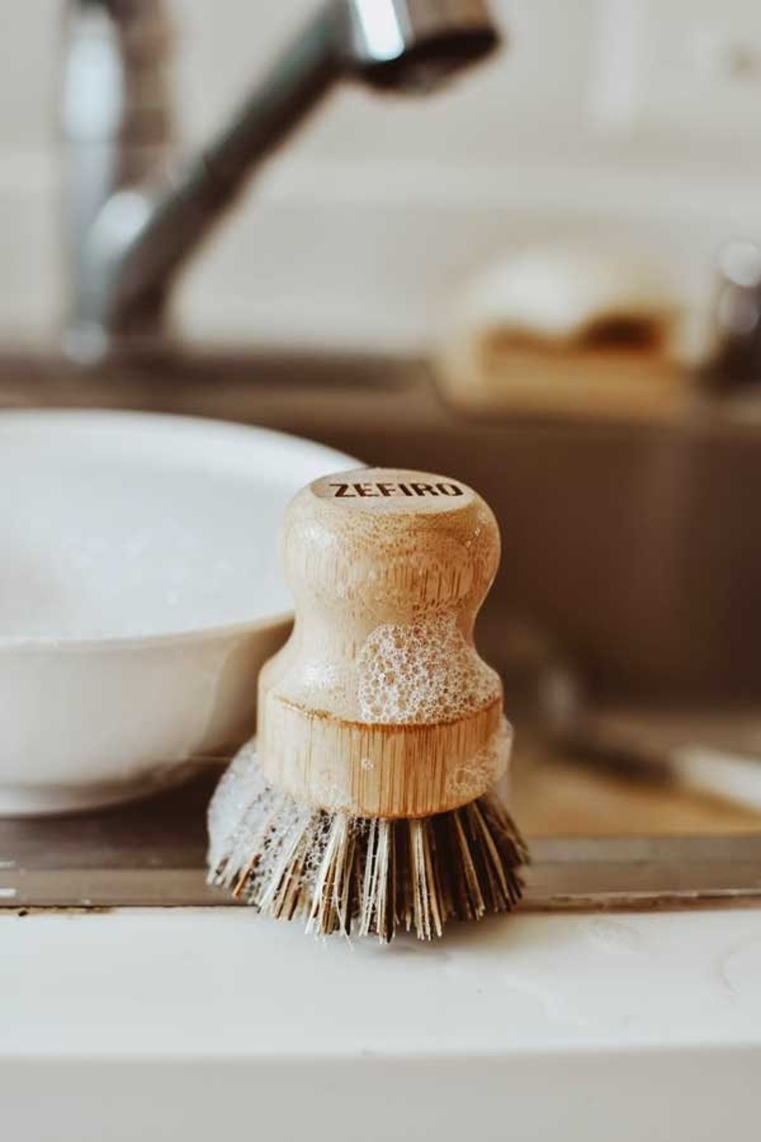 Dish Soap Brush | Natural Brush | Eco Friendly Kitchen | Dish Soap Bar ...