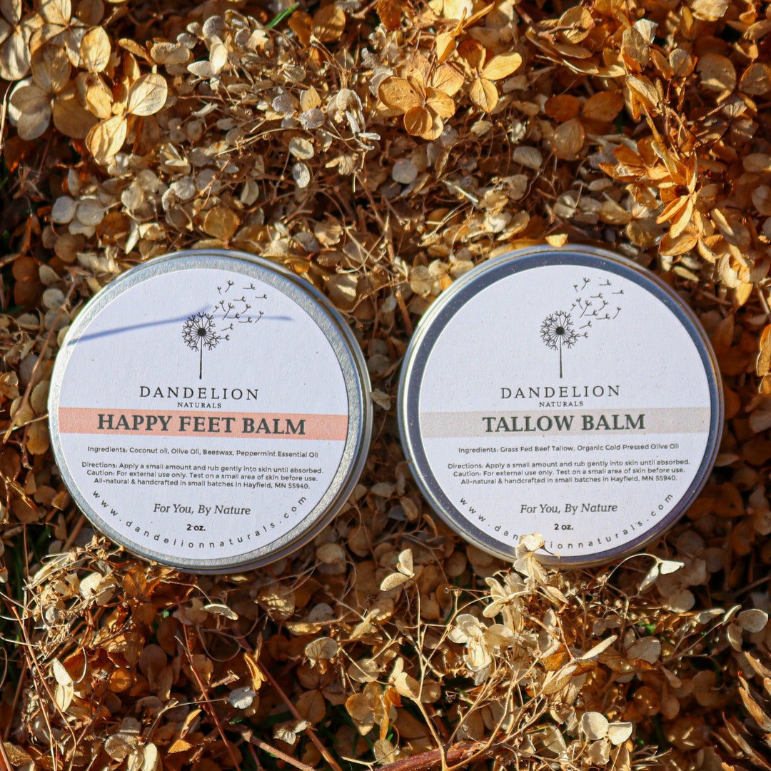Tallow Balm Dry Feet and Hands Cracked Heel Balm Tallow Body Butter ...