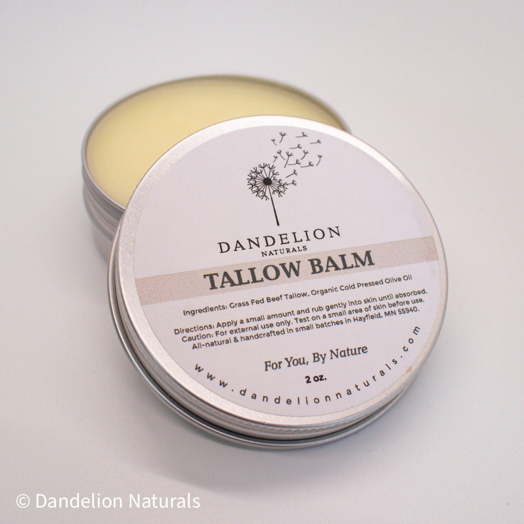 Tallow Balm Dry Feet and Hands Cracked Heel Balm Tallow Body Butter ...