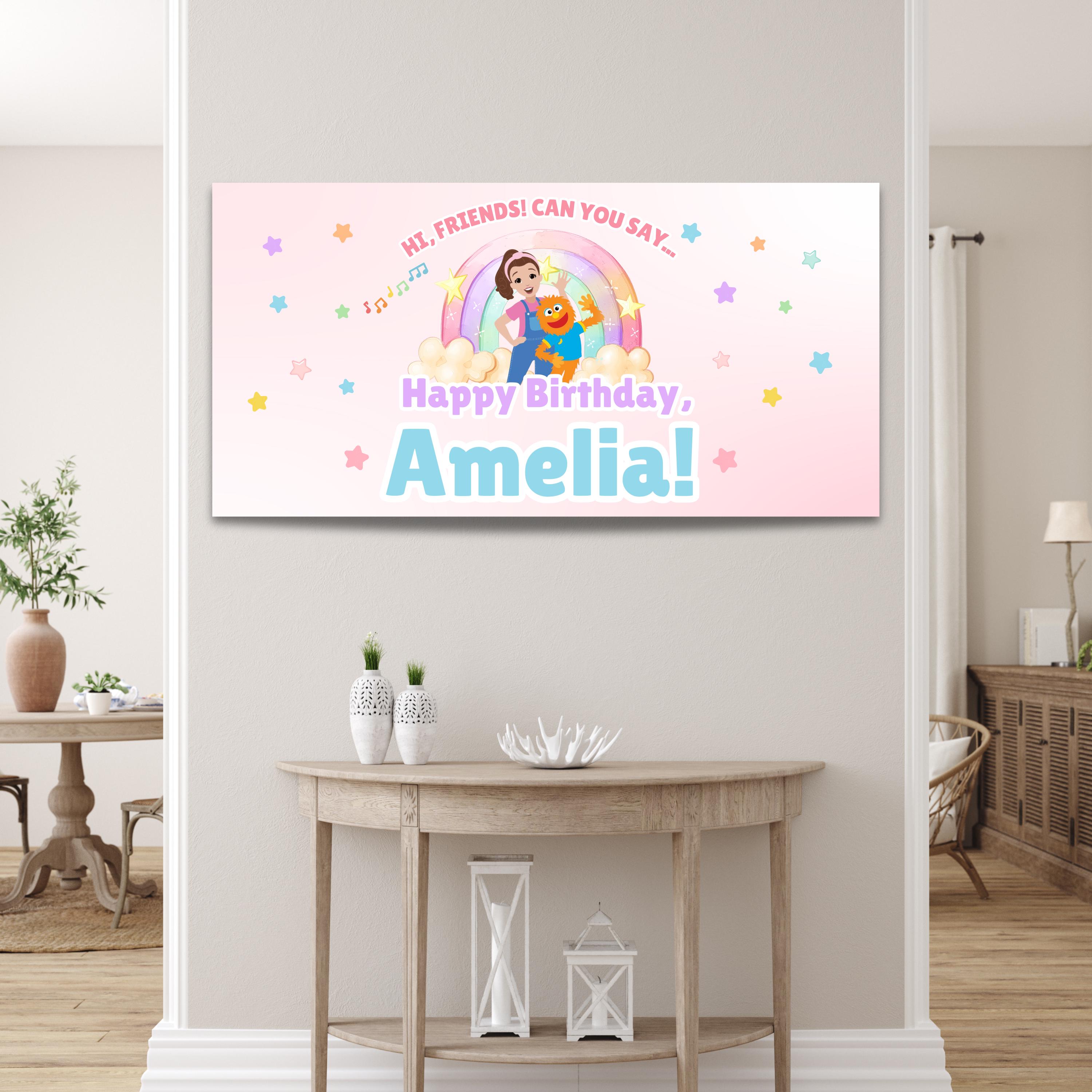 Ms Rachel Birthday Party Banner, Editable Ms Rachel Dessert Table ...
