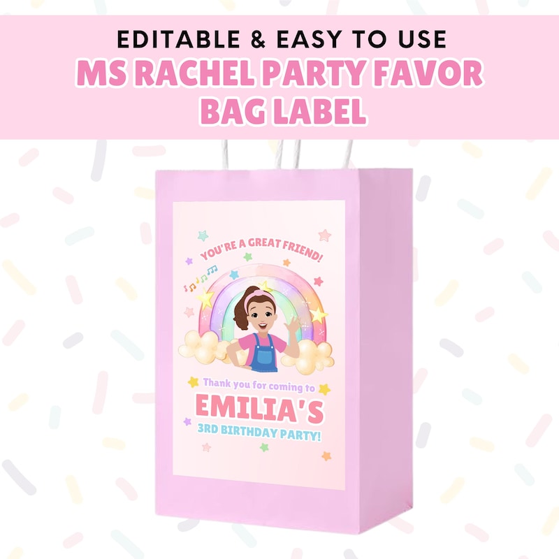 Ms Rachel Favor Label - Etsy