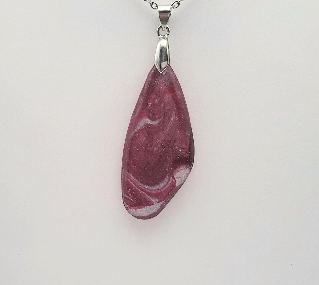 Triangular Shaped Pendant, Clay, UV Resin - Etsy